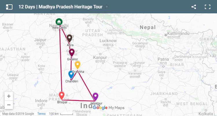 Madhya Pradesh Heritage Tour Package, Historical Monuments Tour of MP