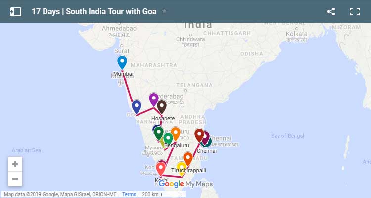 South India Tour With Goa, Goa tour package - India-Tours